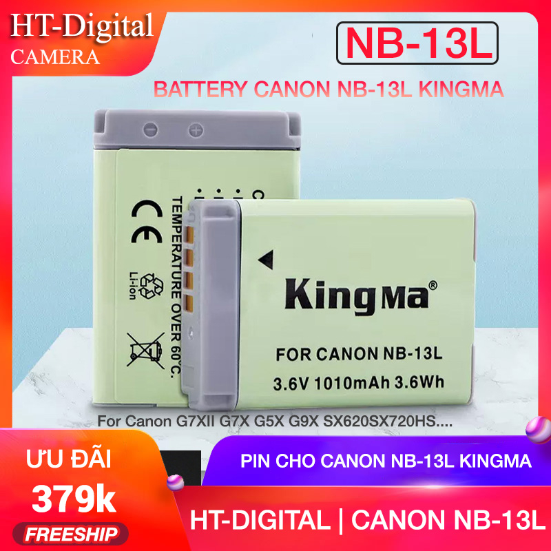 Pin Máy Ảnh Canon NB-13L Cho Canon G7X G5X G9X SX720HS SX620 SX730 G7X Mark II G9X Mark II Mark2 ...