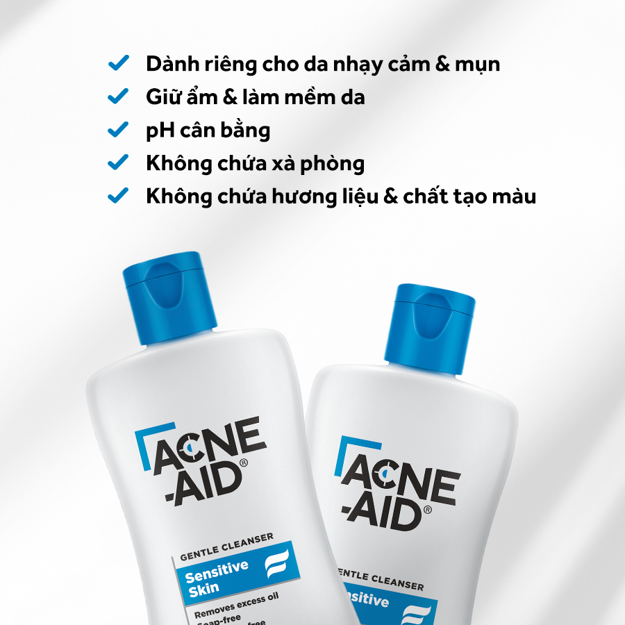 Sữa rửa mặt Acne-Aid Gentle Cleanser Sensitive Skin 100ml | Shopee Việt Nam