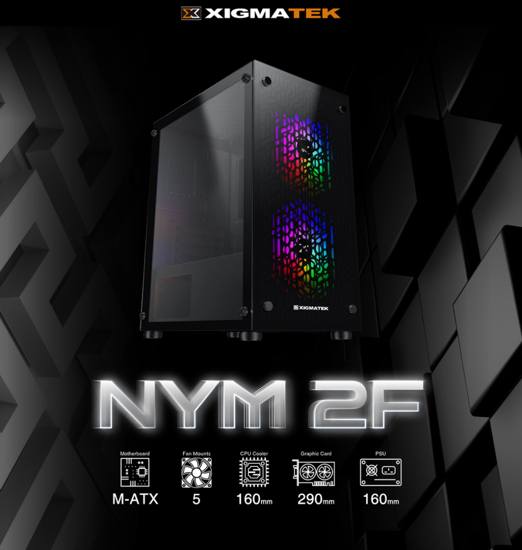Vỏ Case máy tính XIGMATEK NYM 2F (EN48946) - M-ATX, 2 SIDE TEMPERED ...