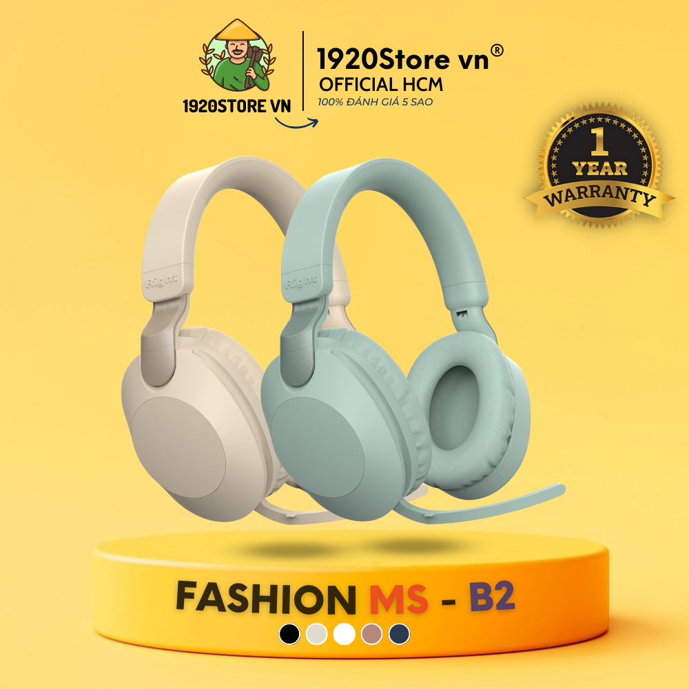 【Hỏa Tốc HCM】Tai Nghe Bluetooth Headphone Chụp Tai Fashion MS-B2 Có Mic Gập Gọn, Nghe Nhạc Đến ...