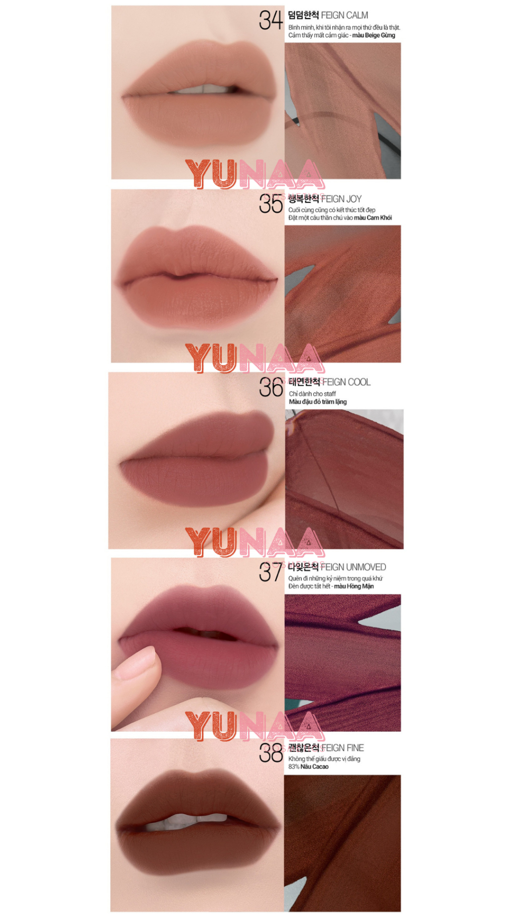 [Y097] Son kem Bbia Last Velvet Lip Tint - Son Bbia Full màu 02 04 12 ...