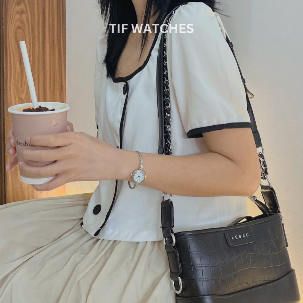 Đồng hồ vòng tay nữ KIKO Tif Watches kim loại thiết kế thanh lịch làm ...