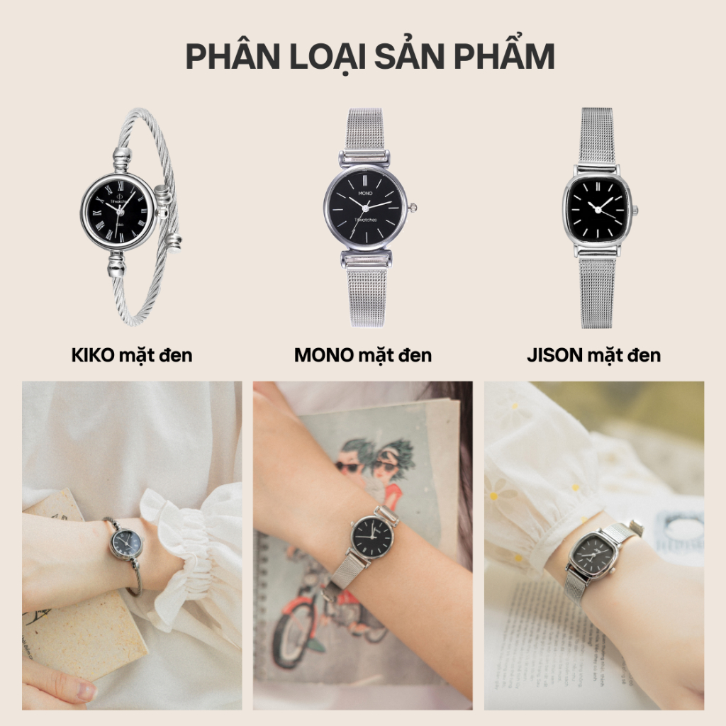 Đồng hồ vòng tay nữ KIKO Tif Watches kim loại thiết kế thanh lịch làm ...