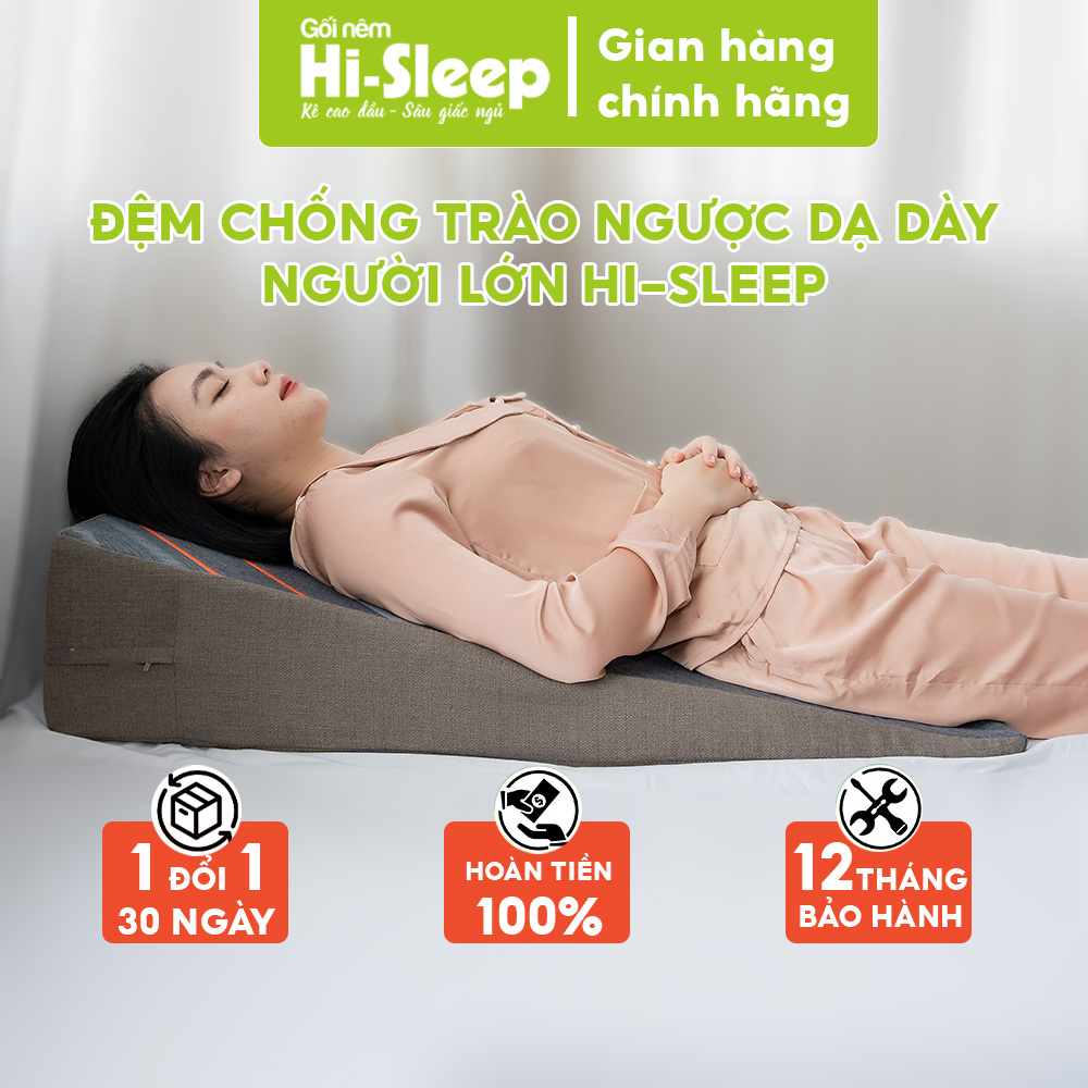 Đệm chống trào ngược dạ dày HI-SLEEP dành cho người lớn kích thước rộng ...