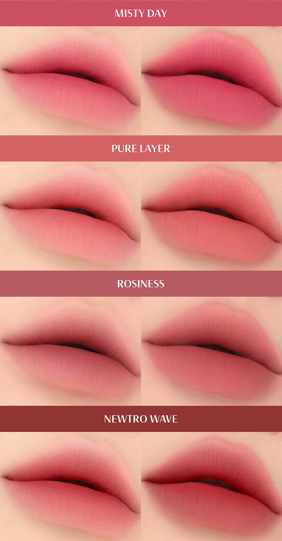 Son thỏi 3CE Mịn lì, mờ ảo, nhẹ tênh 3CE Blur Matte Lipstick Misty Day - 4g