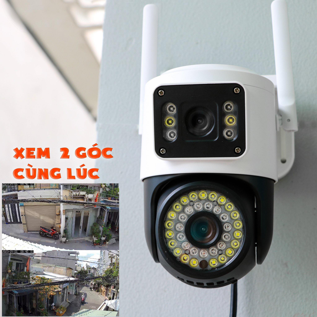 Camera YooSee Ngoài Trời 2 Mắt Q42D Xem 2 Góc Cùng Lúc, Góc Rộng Nét ...