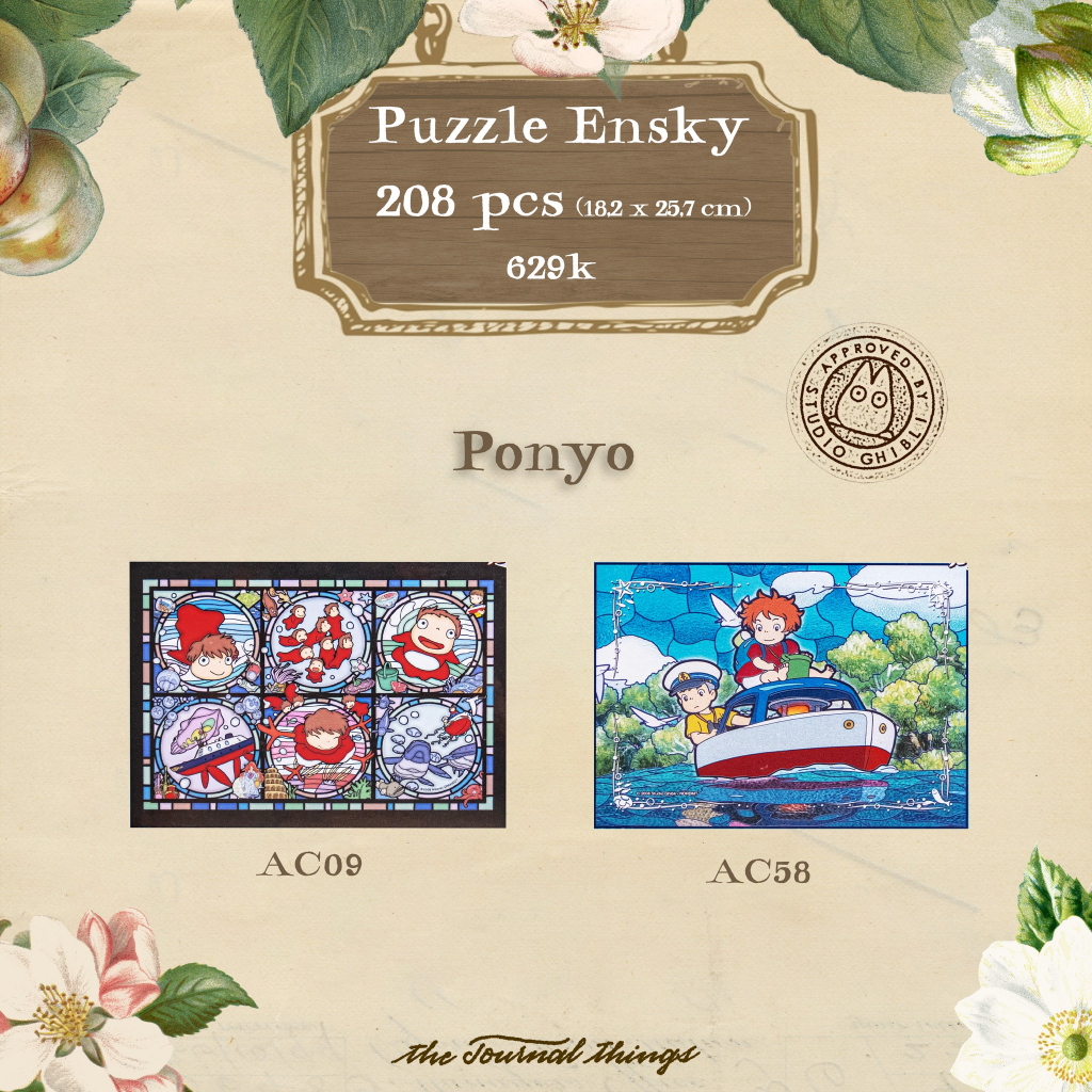 Puzzle Ensky Ghibli Crystal 208pcs (Xếp Hình Ensky Trong Suốt Tranh Ghibli 208 mảnh) | Shopee ...