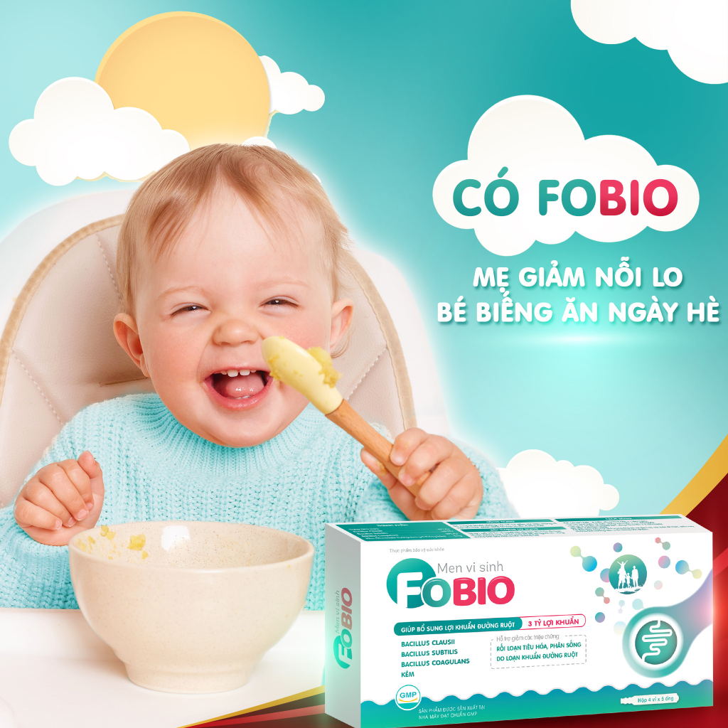 Ống Uống Men Vi Sinh FoBio Fobe Hỗ Trợ Bổ Sung Lợi Khuẩn, Giảm Rối Loạn ...
