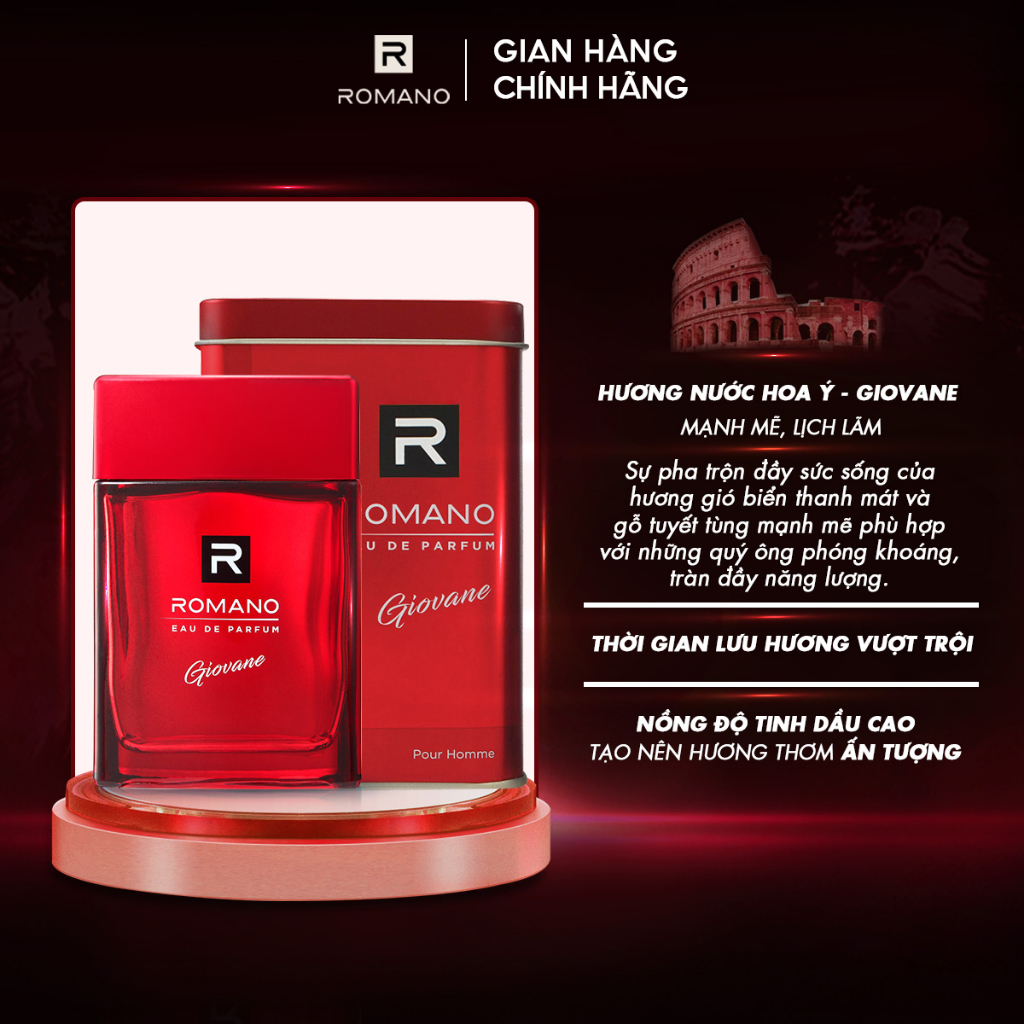 Nước hoa Cao Cấp Dành Cho Nam EDP Romano Giovane / Picco / Grandiose ...