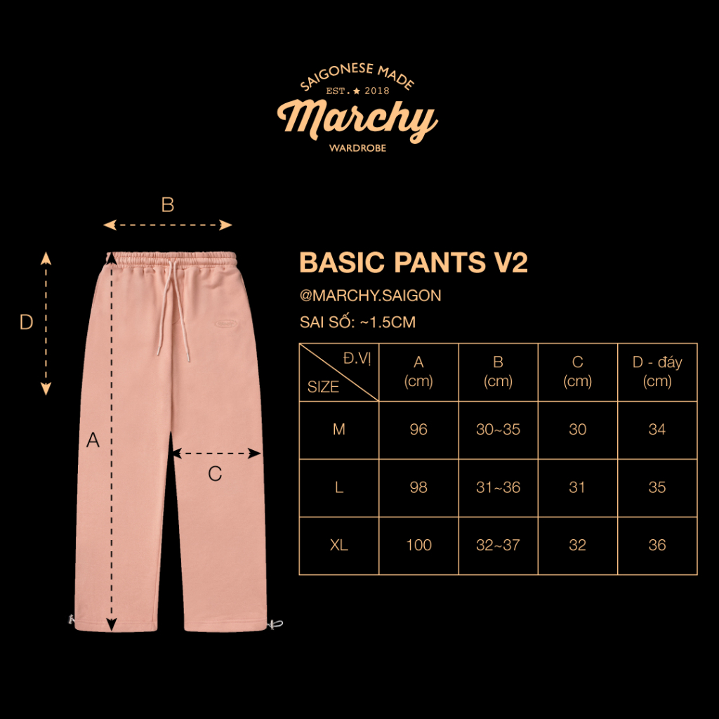 MARCHY - Basic Pants V2 - Quần ống suông | Shopee Việt Nam