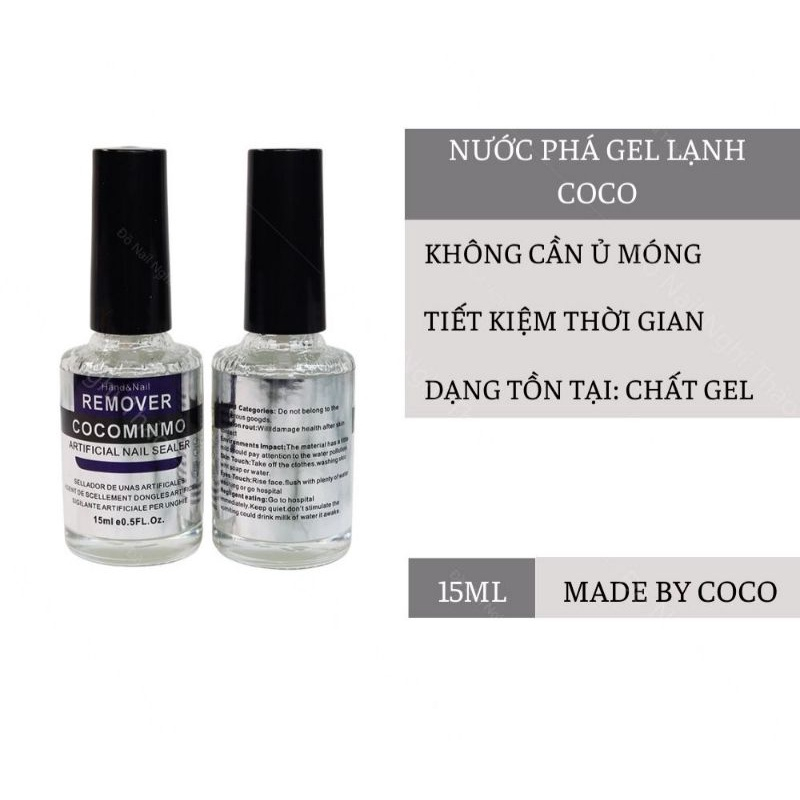 Phá Gel Lạnh Coco, Nước Phá Sơn Gel CoCo Nail Hà Thành Chính Hãng 15ml ...