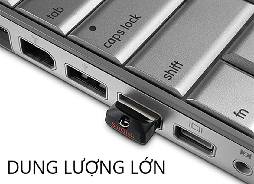 USB siêu nhỏ gọn dung lượng cao SanDisk Cruzer Fit CZ33 USB2.0 | Shopee ...