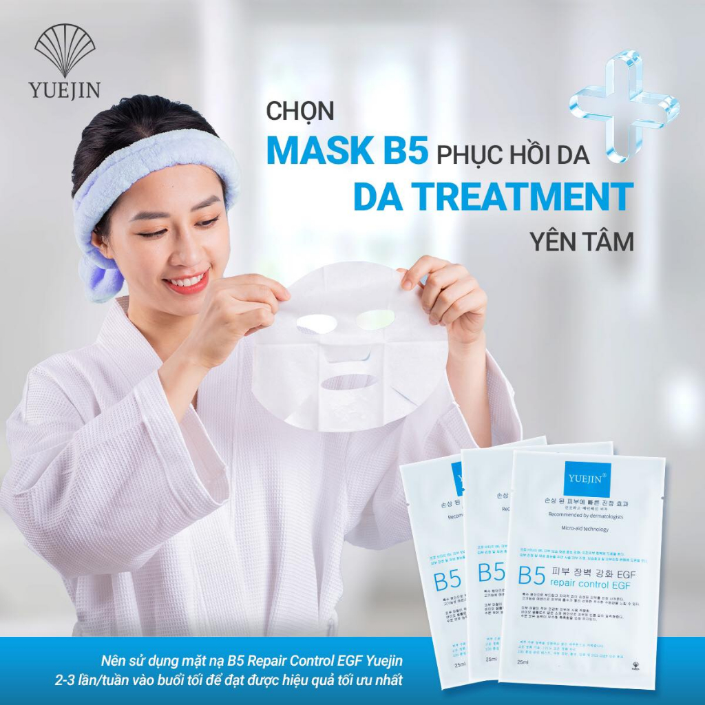 Mặt Nạ Phục Hồi Cấp Ẩm YUEJIN B5 Repair Control EGF (25ml) | Shopee ...