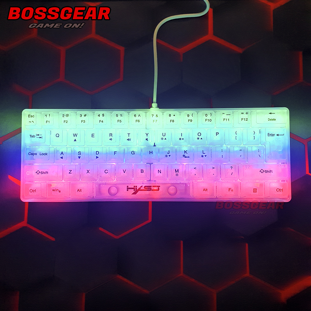 Bàn phím giả cơ V700 RGB Layout 60% Phím Trong Suốt | Shopee Việt Nam