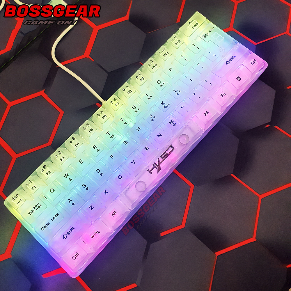 Bàn phím giả cơ V700 RGB Layout 60% Phím Trong Suốt | Shopee Việt Nam