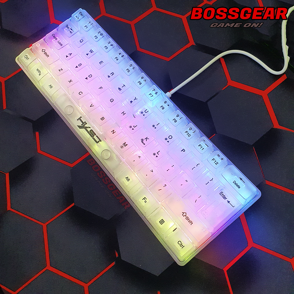 Bàn phím giả cơ V700 RGB Layout 60% Phím Trong Suốt | Shopee Việt Nam