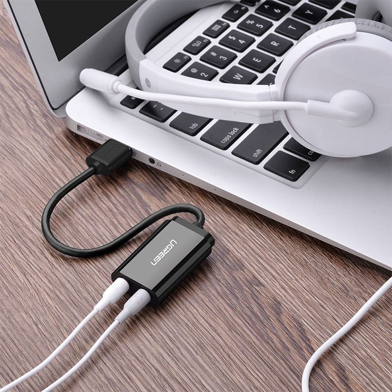 Cáp chuyển USB ra Sound - jack 3.5mm Headphone và Microphone (30724 ...