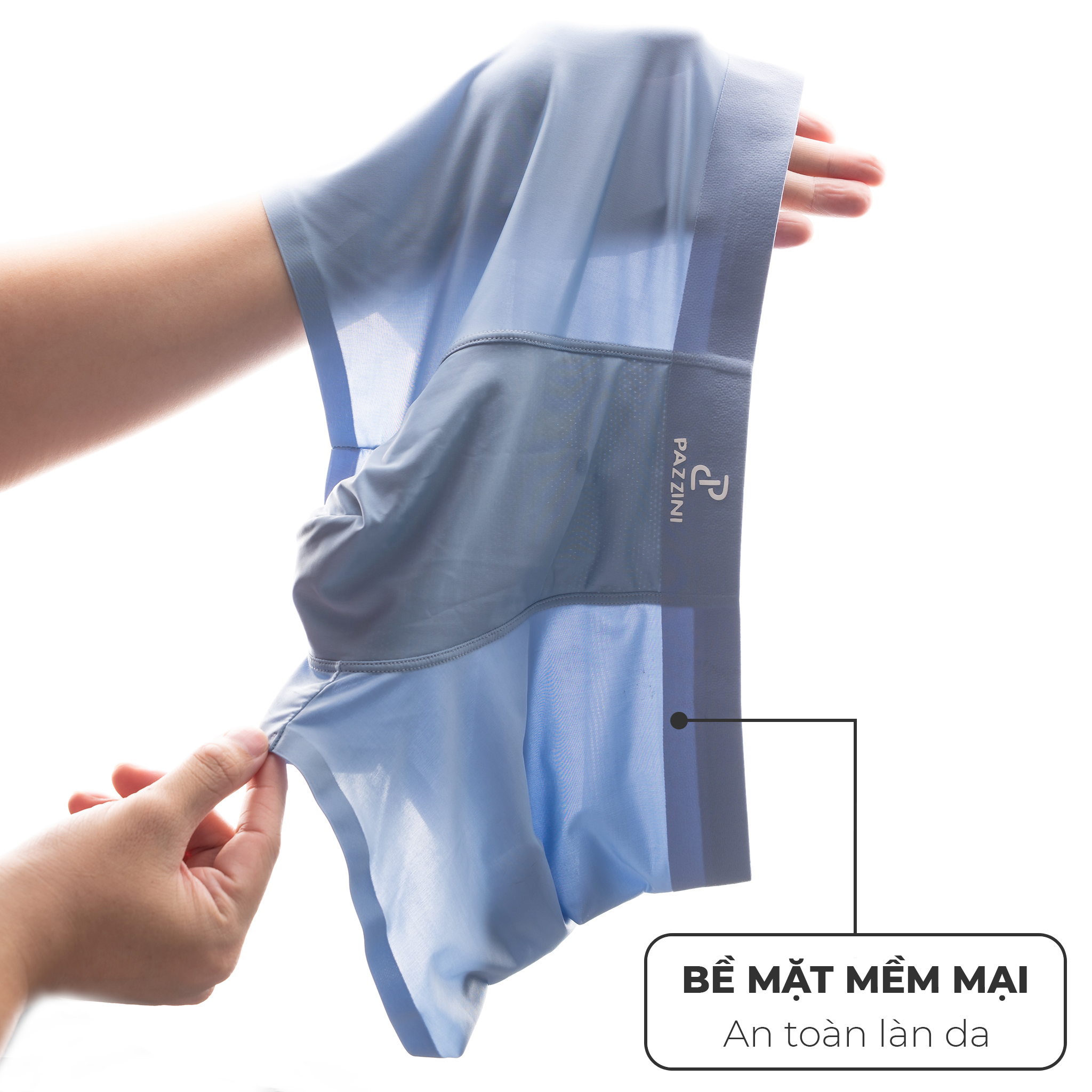 Combo 3 quần lót nam boxer PAZZINI thun lạnh cao cấp, quần sịp nam co ...