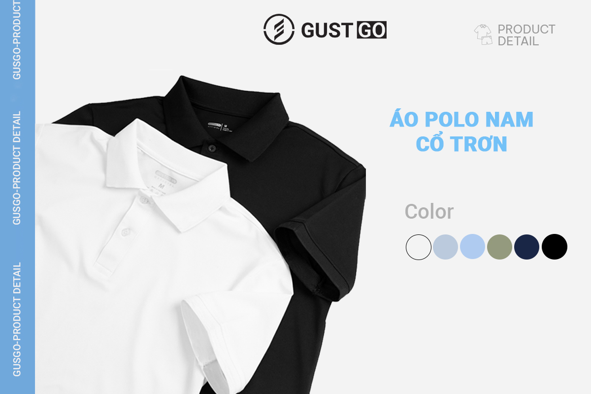 Áo Polo Nam Basic GustGo Thời Trang Cao Cấp, Vải Cá Sấu Thoáng Mát 2025 ...