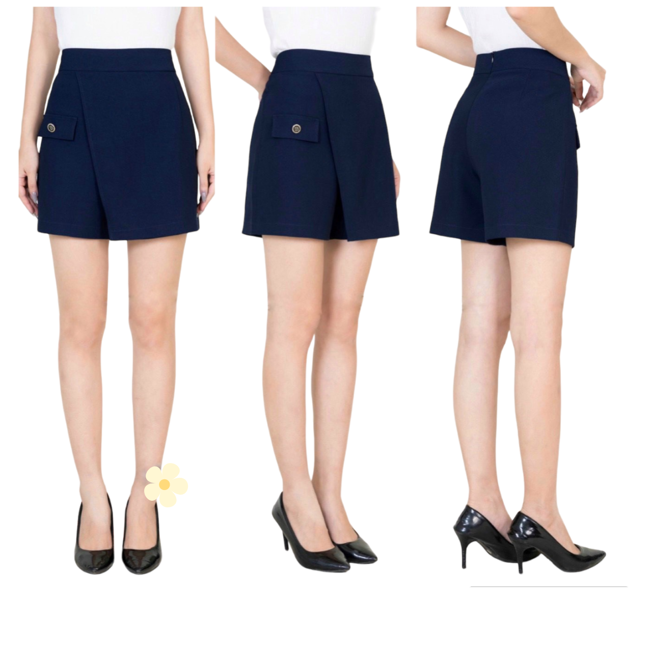 Quần sooc nữ giả váy chất liệu vải vitex dày dặn Oxatyl Q132 | Shopee Việt Nam