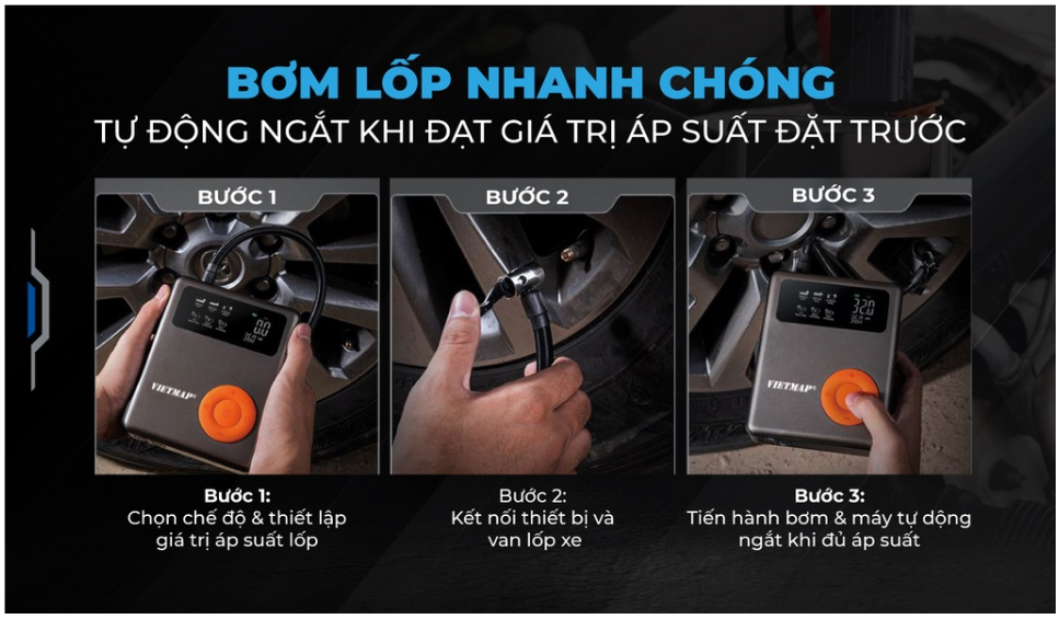 Bơm lốp kích bình Vietmap DK-MF139 4 trong 1 - Hàng chính hãng | Shopee ...