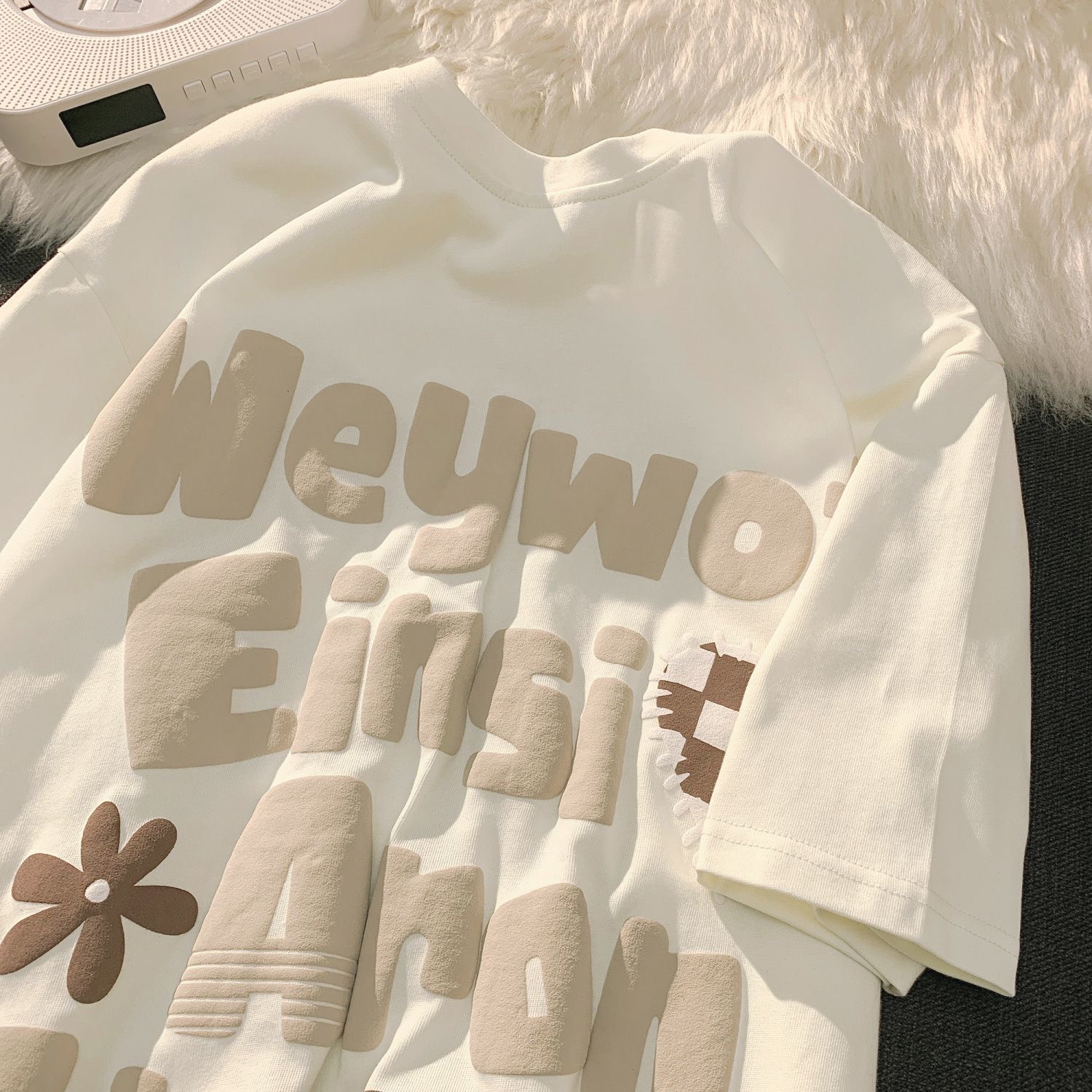 Áo Thun Phông Nam Nữ Form Rộng Chất cotton Bông Hoa WEYWOT | Shopee ...