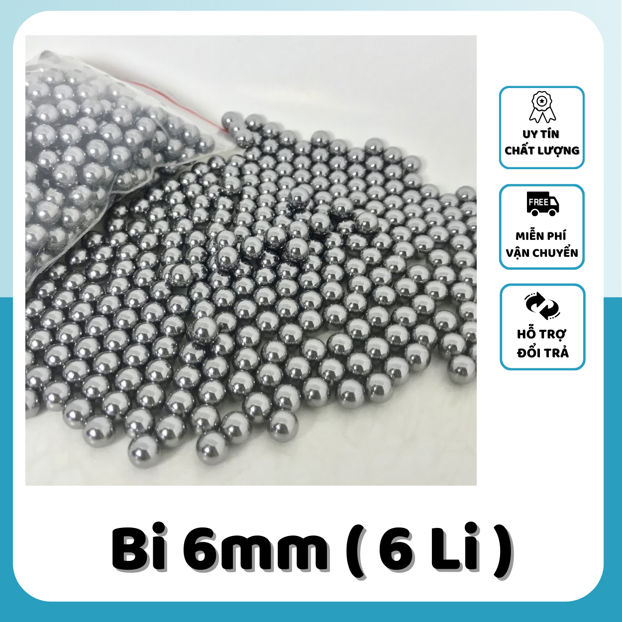 Bi Sắt 6mm ( Bi 6 li xe đạp ) ( Số lượng 1 là 1 KG ) | Shopee Việt Nam