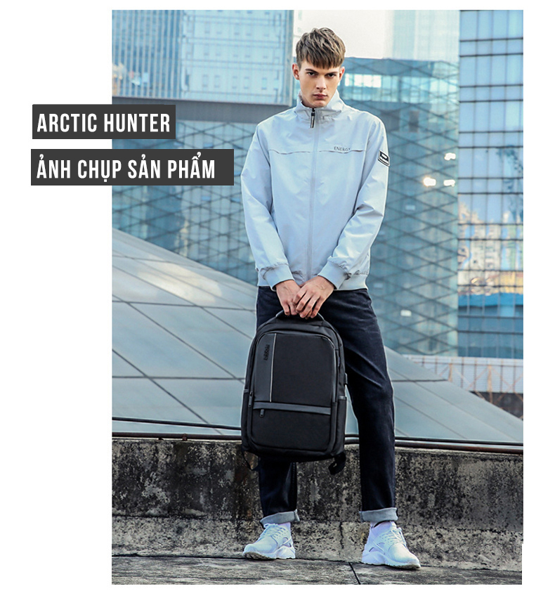 Balo laptop Arctic Hunter B00120 cổng kết nối USB, đựng lap 15.6 inch ...