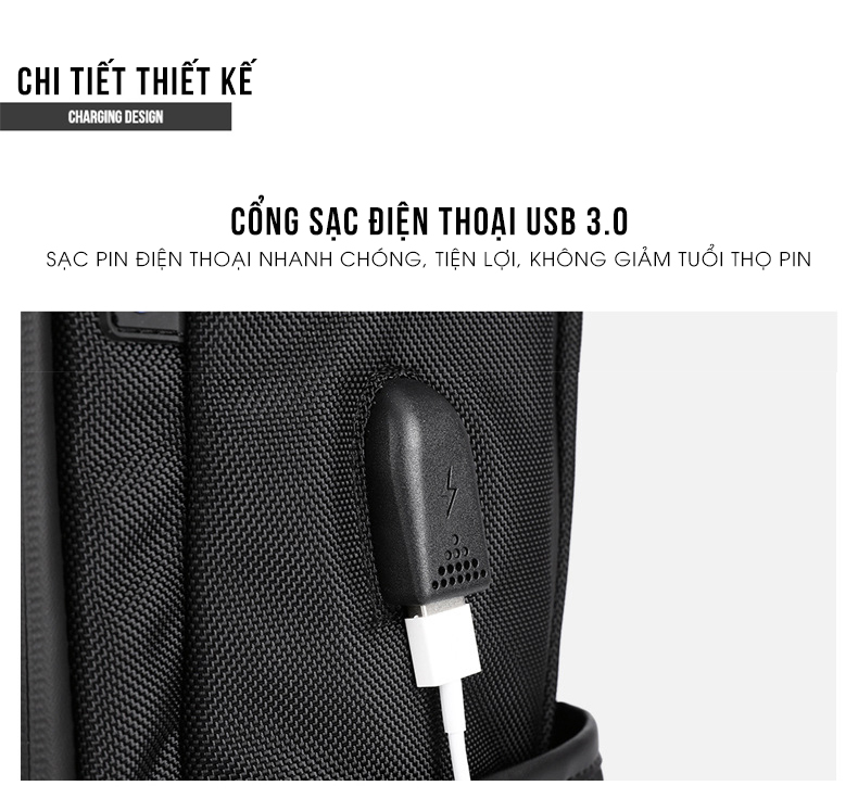 Balo laptop Arctic Hunter B00120 cổng kết nối USB, đựng lap 15.6 inch ...