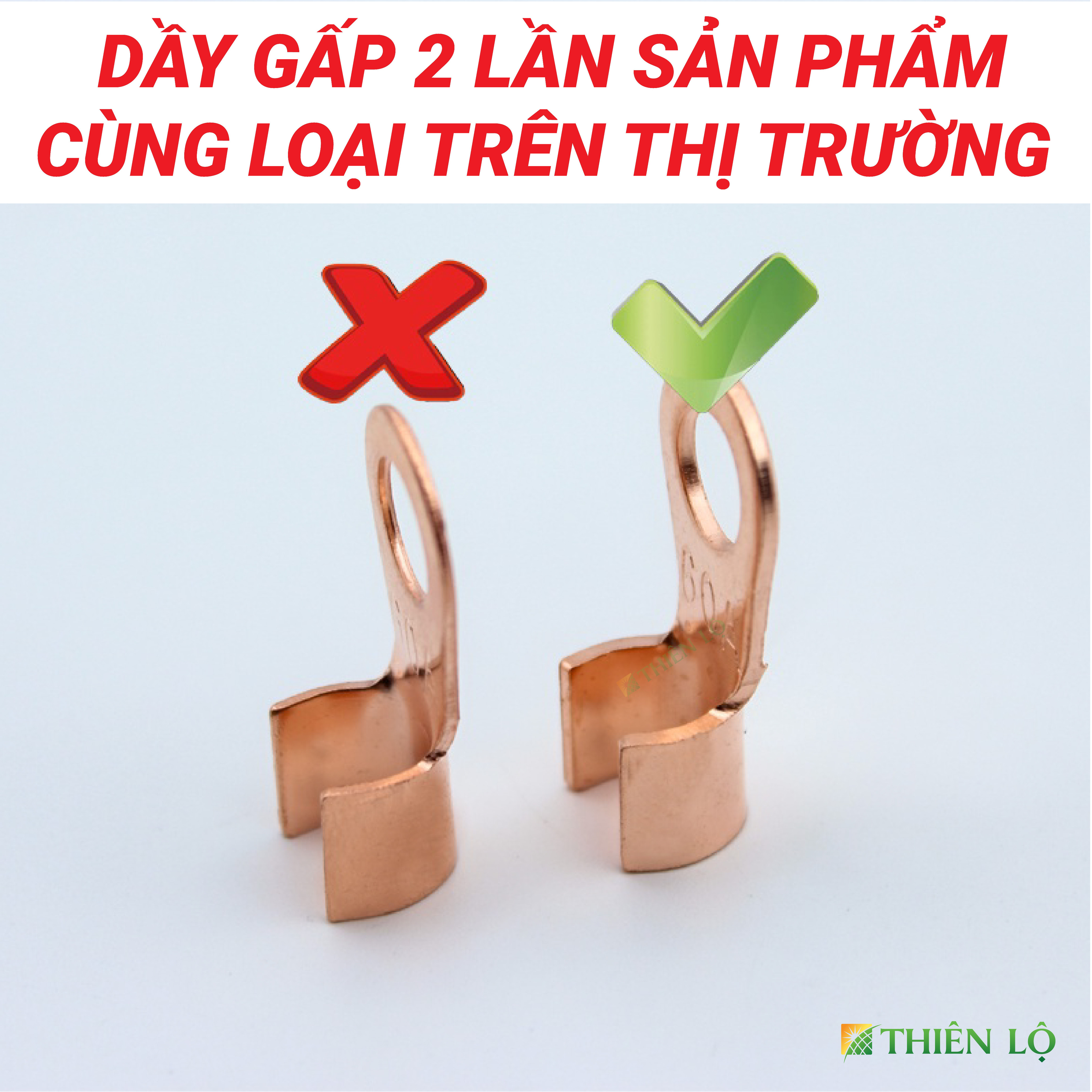 Đầu Cos Đồng Đỏ Nối Dây Điện Siêu Dầy OT 10A 20 30 40 50 100 150 200 300A siêu chắc chắn Thiên ...