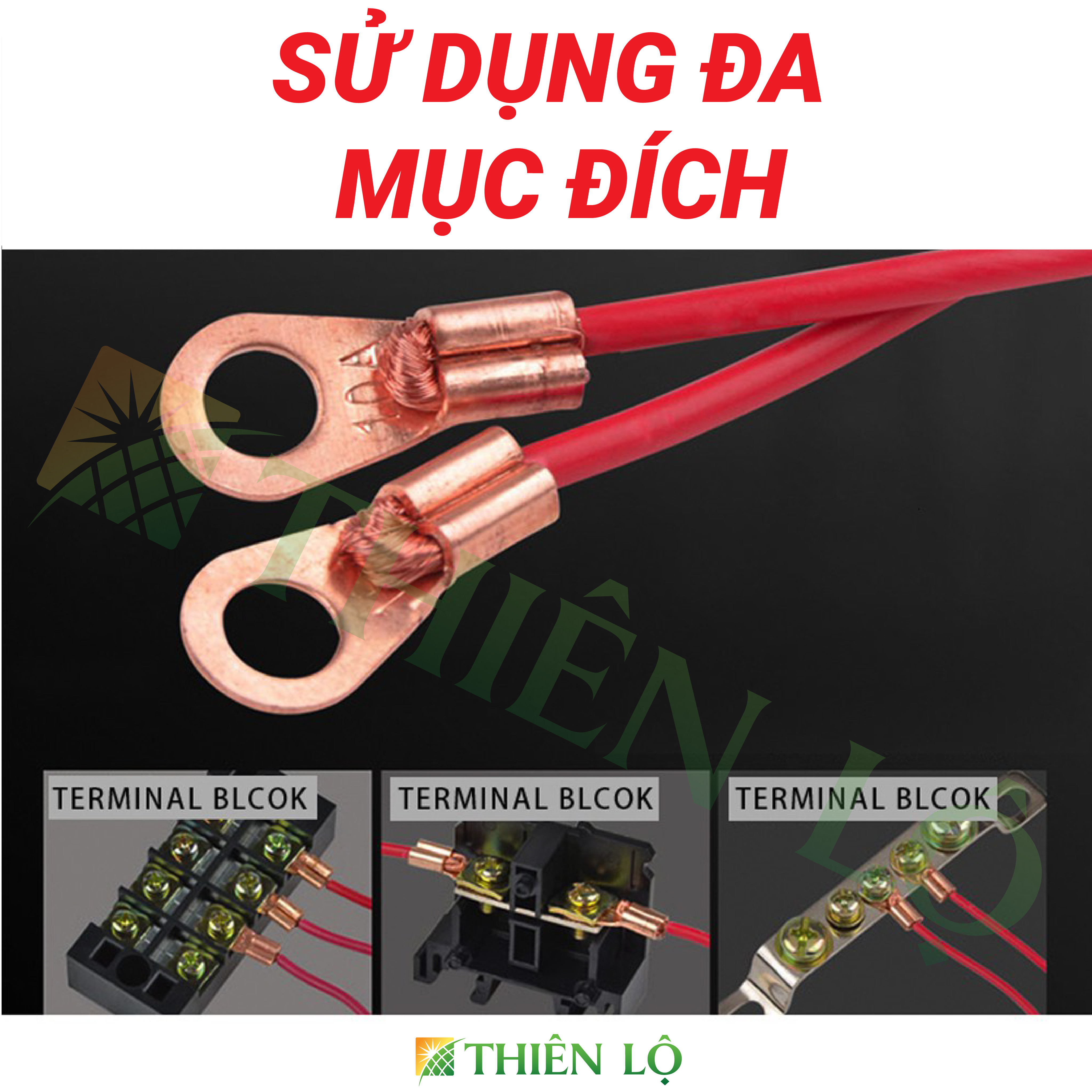 Đầu Cos Đồng Đỏ Nối Dây Điện Siêu Dầy OT 10A 20 30 40 50 100 150 200 300A siêu chắc chắn Thiên ...