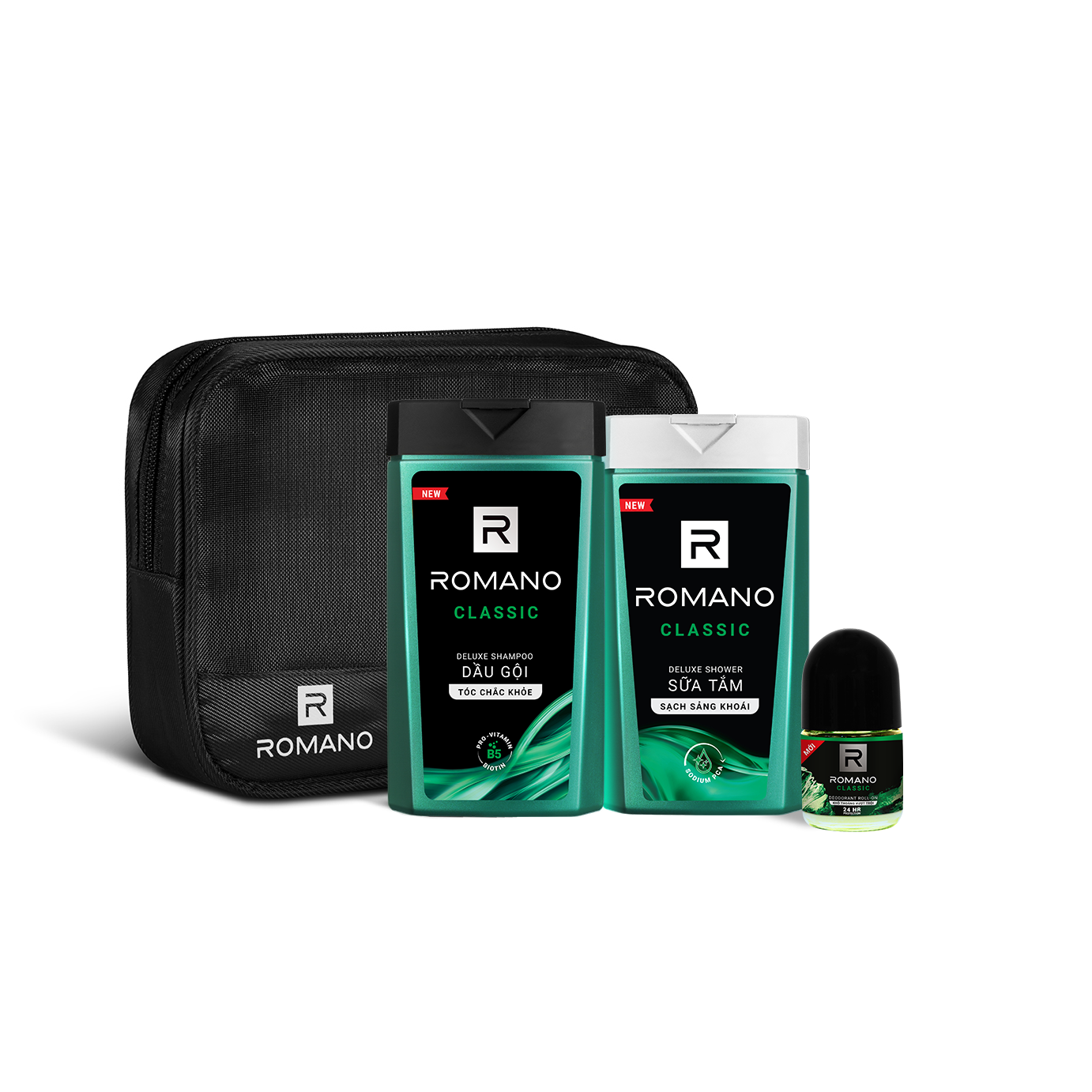 Bộ sản phẩm du lịch Travel Kit Romano 3 món dành cho nam (Classic ...