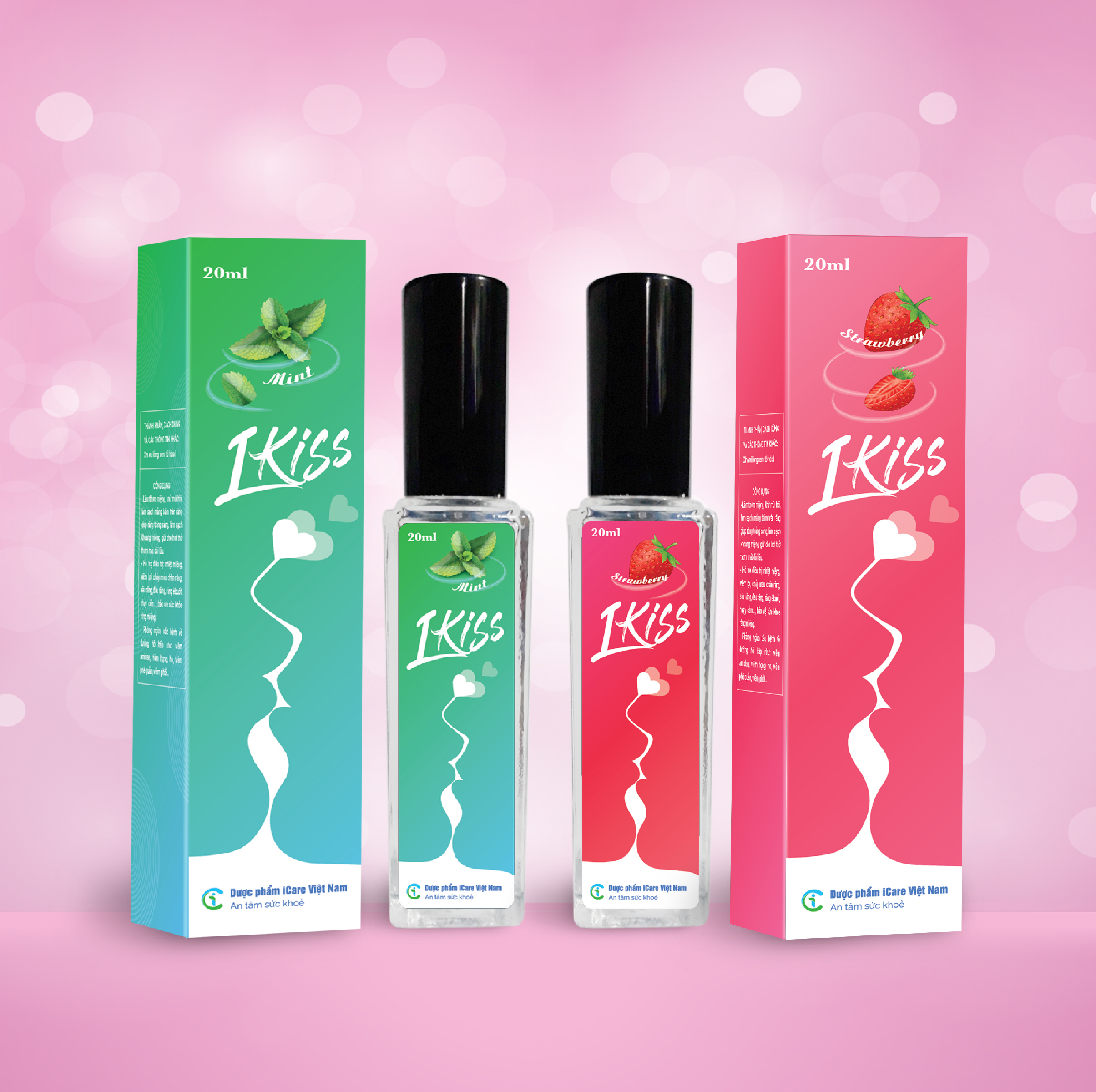 Xịt thơm miệng iKiss thảo dược tự nhiên chính hãng Dược phẩm iCare Việt ...