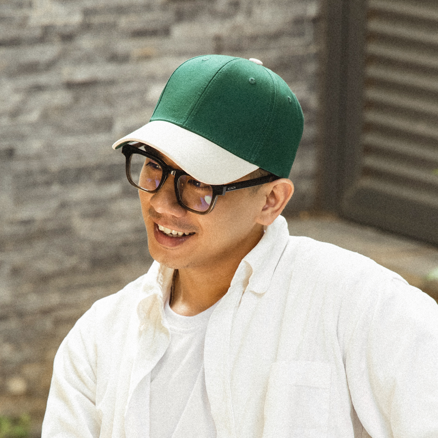 Nón Bóng Chày Lưỡi Trai Màu Xanh Lá Phối Be Reckless Signature Ballcap Vải Kaki Cotton | Shopee ...