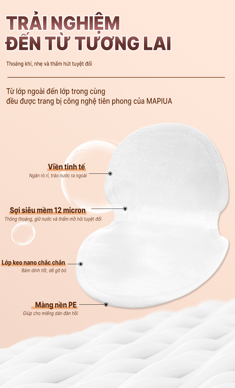 Hộp 20 miếng dán thấm hút dính dưới nách áo ngăn đổ mồ hôi chính hãng ...
