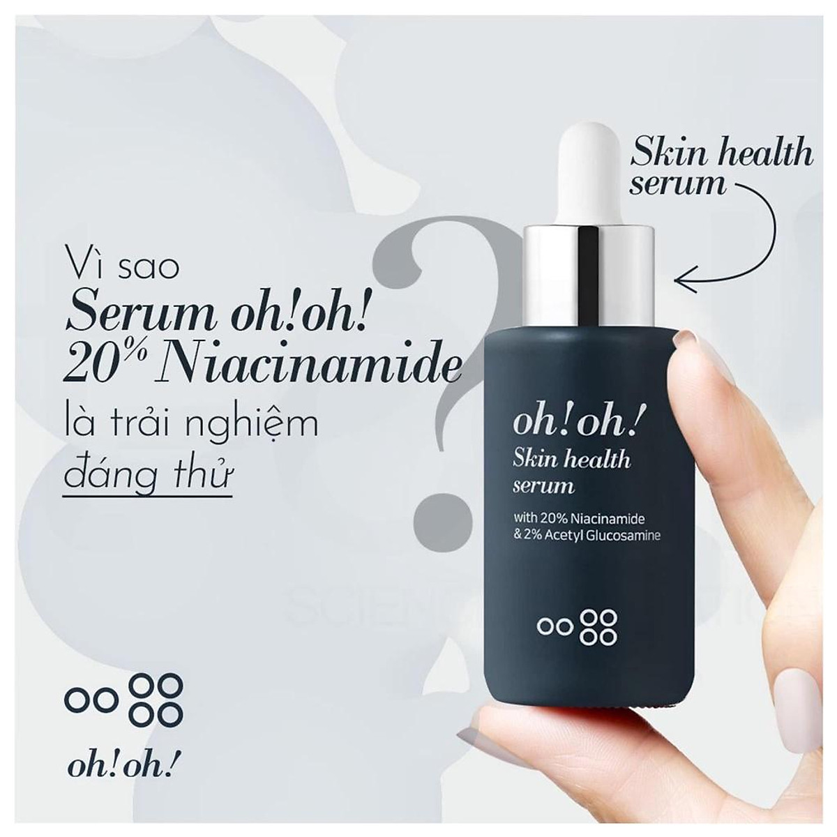 Serum oh!oh! Niacinamide 20% Dưỡng Sáng Da, Giảm Thâm Nám, Thu Nhỏ Lỗ ...