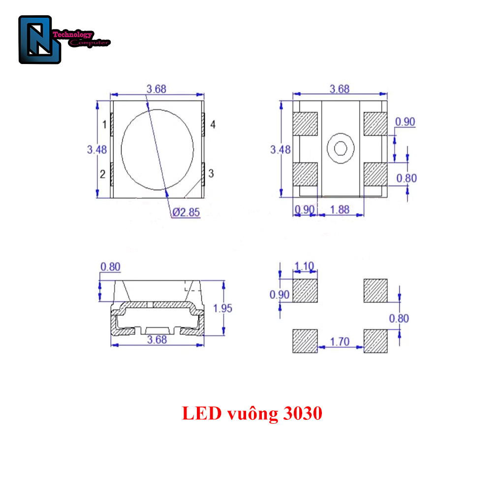 Led WS2812B 3535 5V RGB Dành Cho Thiết Bị Điện Tử Custom Mod Chế Độ Bàn ...