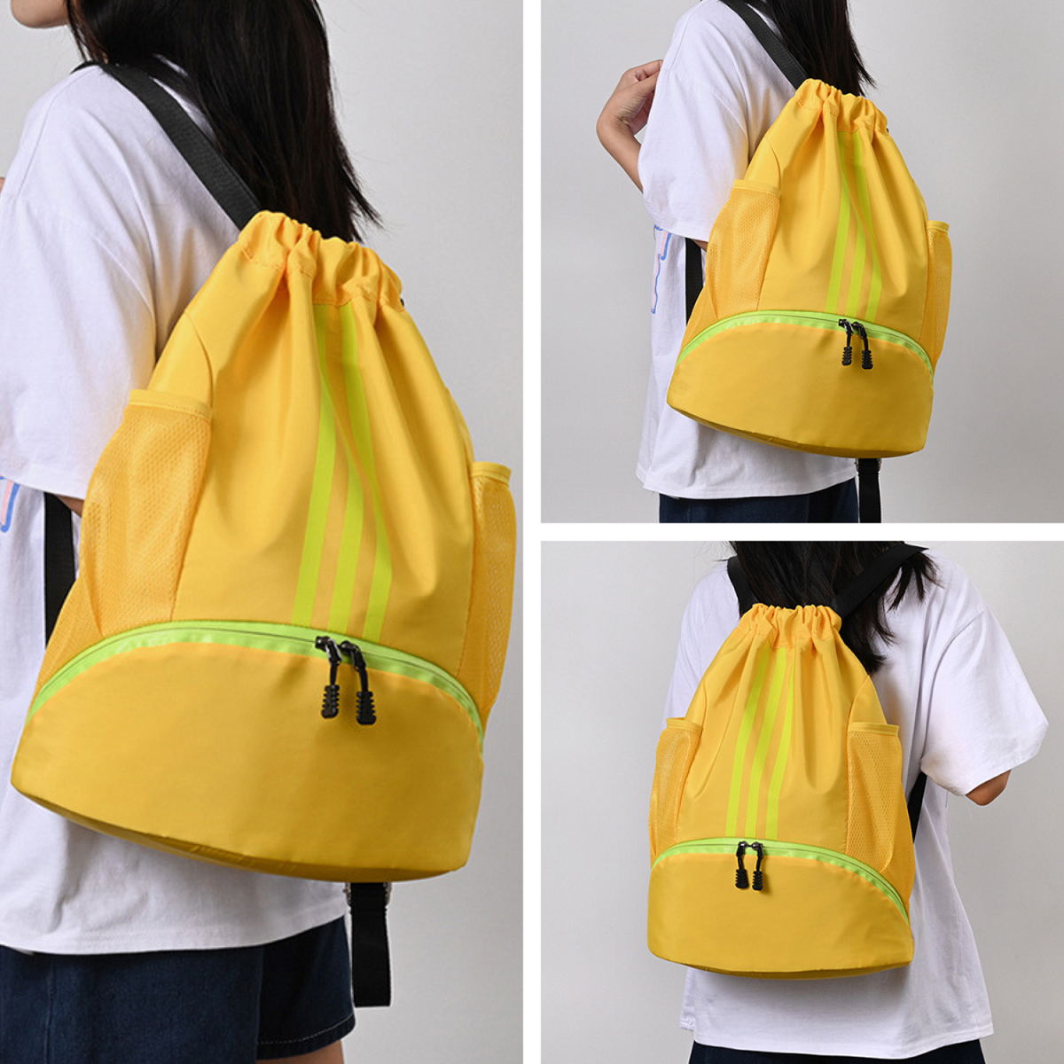 Balo Dây Rút Thể Thao Chống Nước Có Ngăn Đựng Giày Chơi Bóng Rổ , Bóng ...