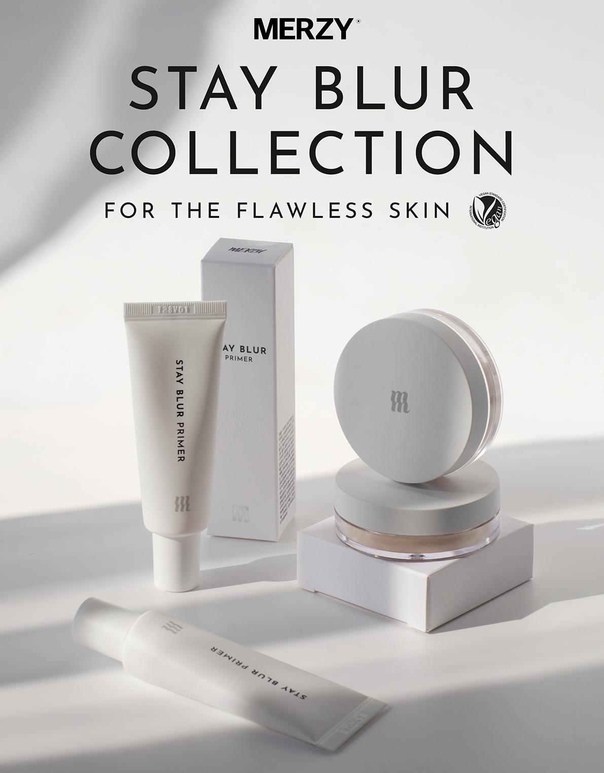 Phấn phủ dạng bột kiềm dầu, giúp da mịn màng Merzy Stay Blur Loose ...