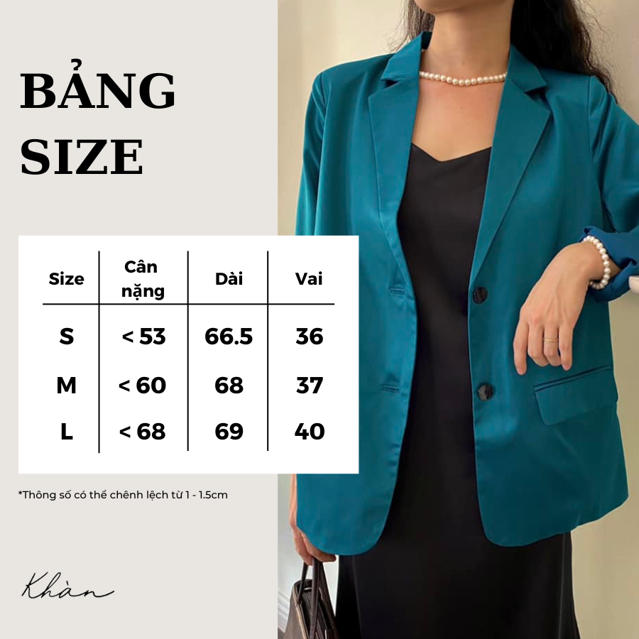 Áo vest nữ áo blazer nữ lụa satin cao cấp Khàn màu đỏ mận tay dài 2 lớp ...