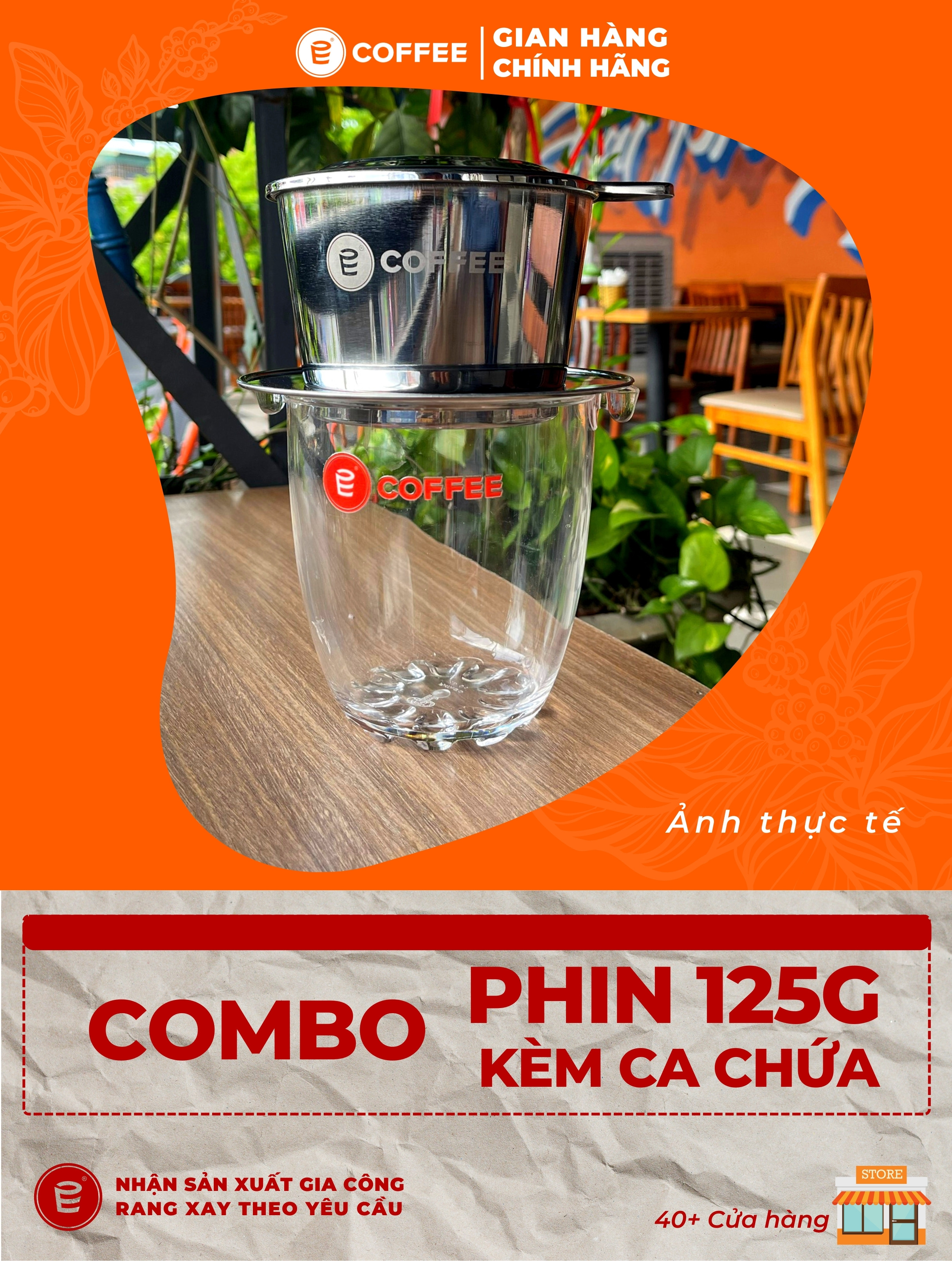 Phin pha cà phê inox cỡ lớn dùng cho quán cafe chất liệu thép SUS430 ...