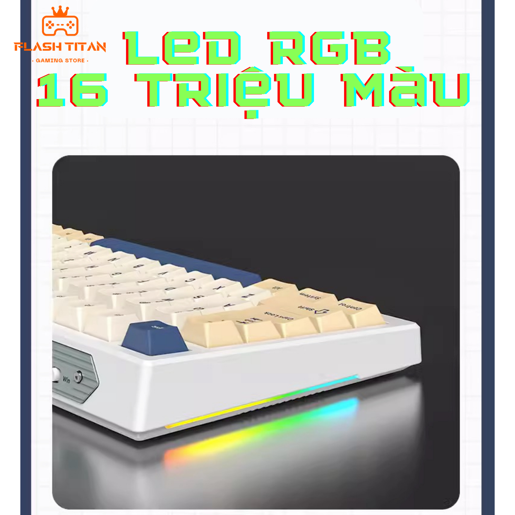 Bàn phím cơ không dây Xinmeng X98 Pro V2 - Pin 5000mAh - 3 mode kết nối ...