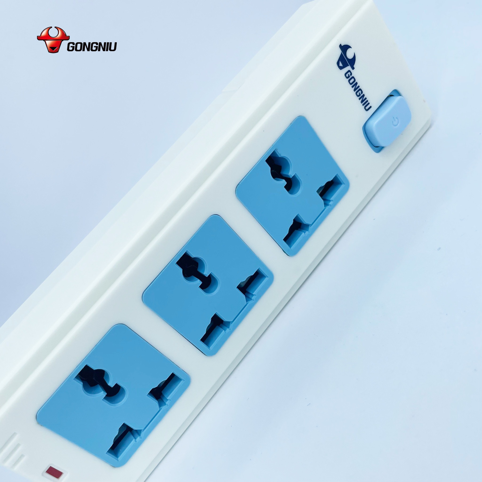 Ổ Cắm Điện Chống Cháy Không Dây GONGNIU - 3 Ổ Đa Năng 1 Công Tắc - 2500W/10A- 413K - Chính Hãng ...