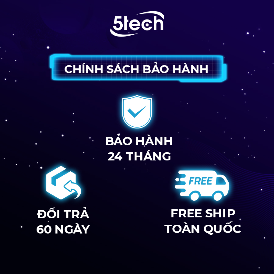 Chuột không dây 5TECH cho máy tính gaming sạc pin, siêu nhạy cho laptop, chất liệu nhựa ABS cao ...
