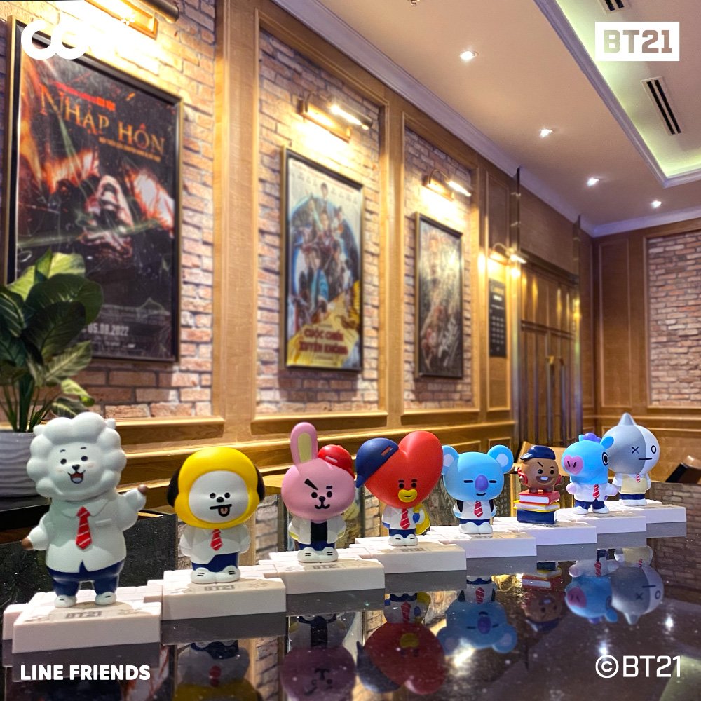Ly nước CGV Cinemas Vietnam BT21 dung tích 943ml (Van, Koja, RJ, Tata ...