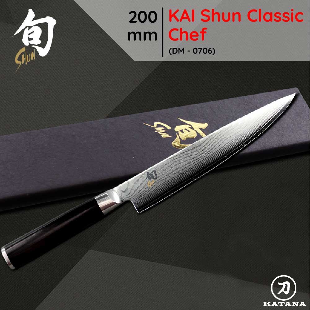 Dao bếp Nhật cao cấp KAI Shun Classic Chef - Dao thái thịt cá thép ...