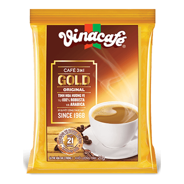 Cà Phê Vinacafé 3In1 Gold Original - Túi 24 Gói x 20g | Shopee Việt Nam
