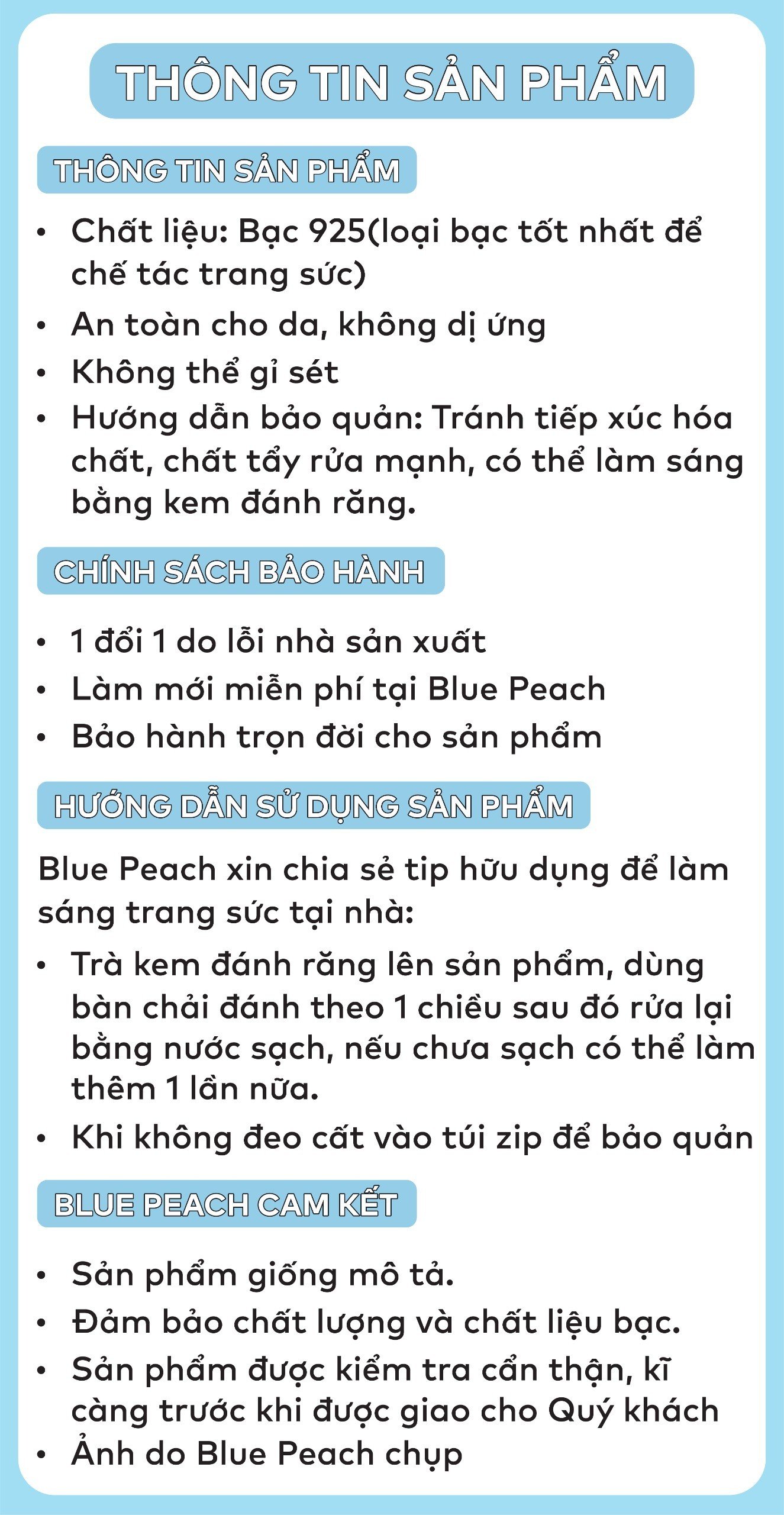 Lắc Tay Bạc Blue Peach Cỏ 4 Lá Cánh Đá LT581 | Shopee Việt Nam