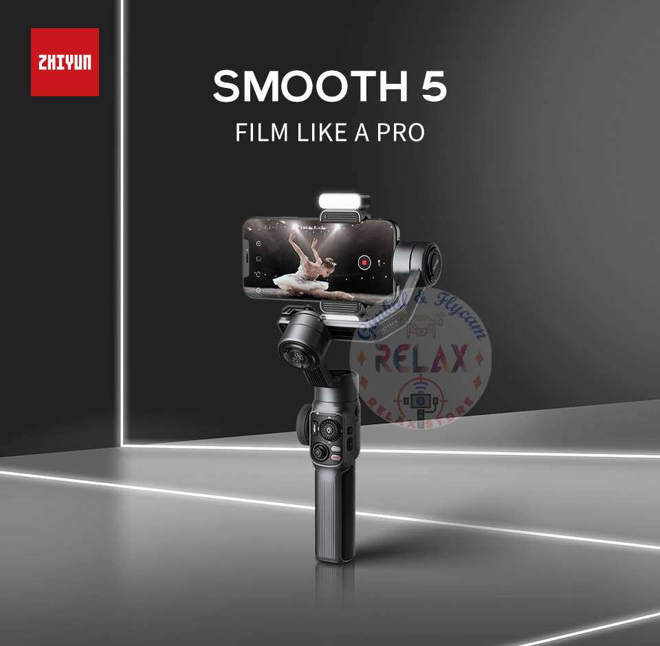 Gimbal chống rung ZHIYUN SMOOTH 5/5S Combo, Gậy quay video chống rung tốt hơn Gimbal smart xpro ...