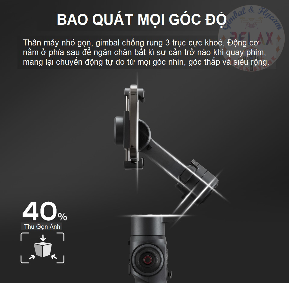 Gimbal chống rung ZHIYUN SMOOTH 5/5S Combo, Gậy quay video chống rung tốt hơn Gimbal smart xpro ...